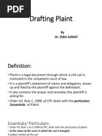 Civil Suit Plaint Draft Format | PDF | Lawsuit | Cheque