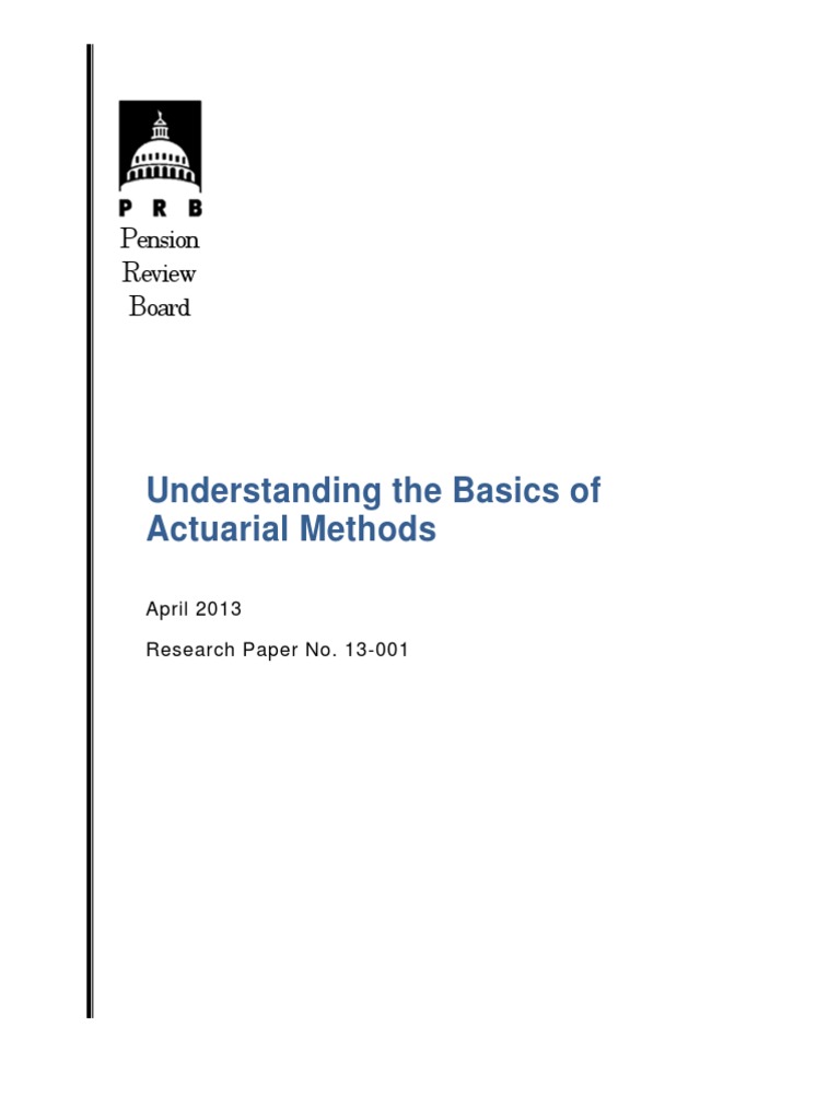 Understanding The Basics of Actuarial Methods | PDF | Pension | Defined ...