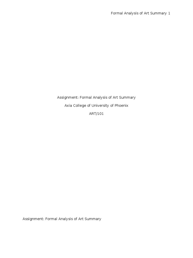 Formal Art Analysis: Velazquez & Hopper | PDF | Plastic Arts | Art Media