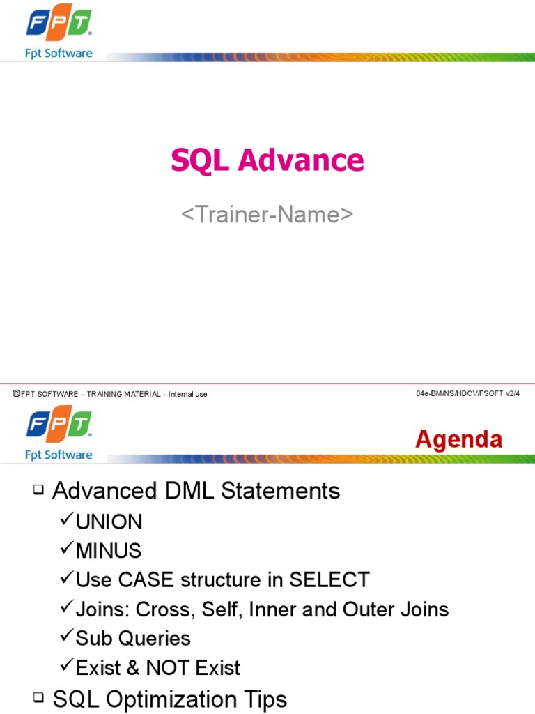 Lesson 3 - SQL Advance | PDF | Information Retrieval | Computing