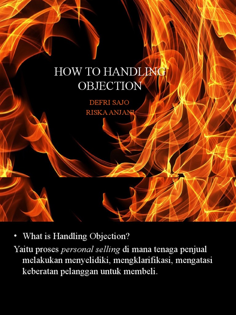 How To Handling Objection | PDF