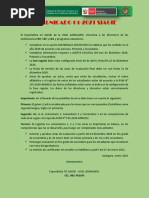Carta de Compromiso Del Participante | PDF