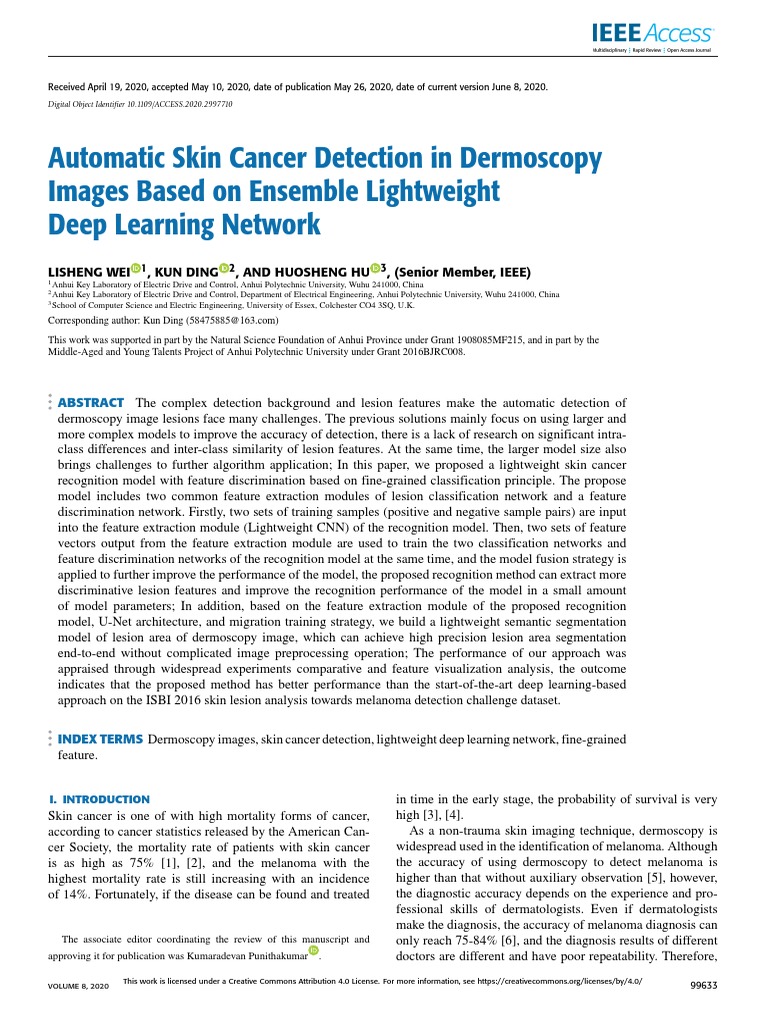 Automatic Skin Cancer Detection in Dermoscopy Images Based On Ensemble ...
