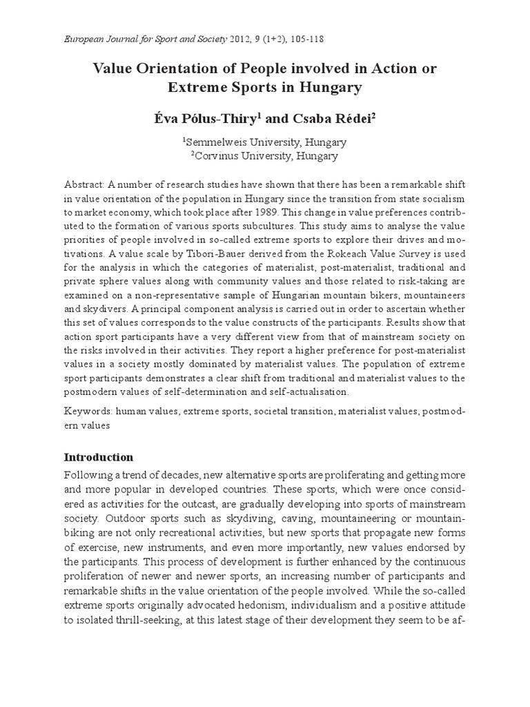 Value Orientation of People in | PDF | Risk | Value (Ethics)