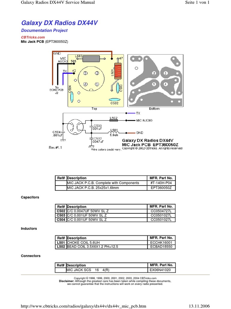 Galaxy DX Radios DX44V: Documentation Project | PDF
