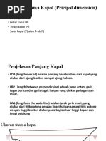 Ukuran Utama Dan Koefisien Bentuk Kapal | PDF