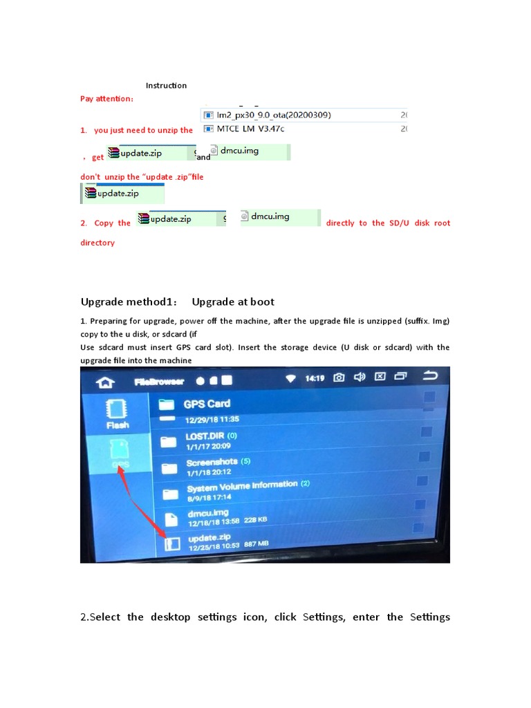 PX PX5 PX30 Instruction | PDF | Booting | Computer File