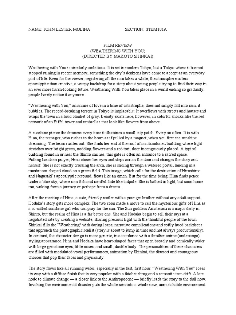 Ils Film or Book Review | PDF | General Fiction