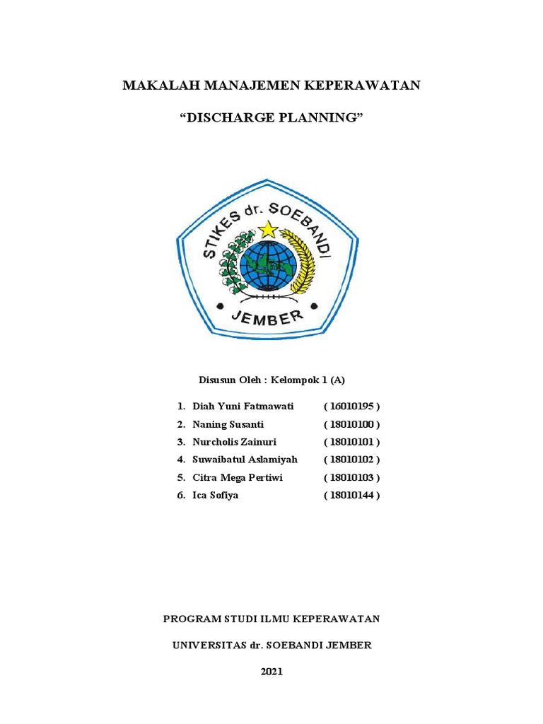 Makalah Discharge Planning | PDF