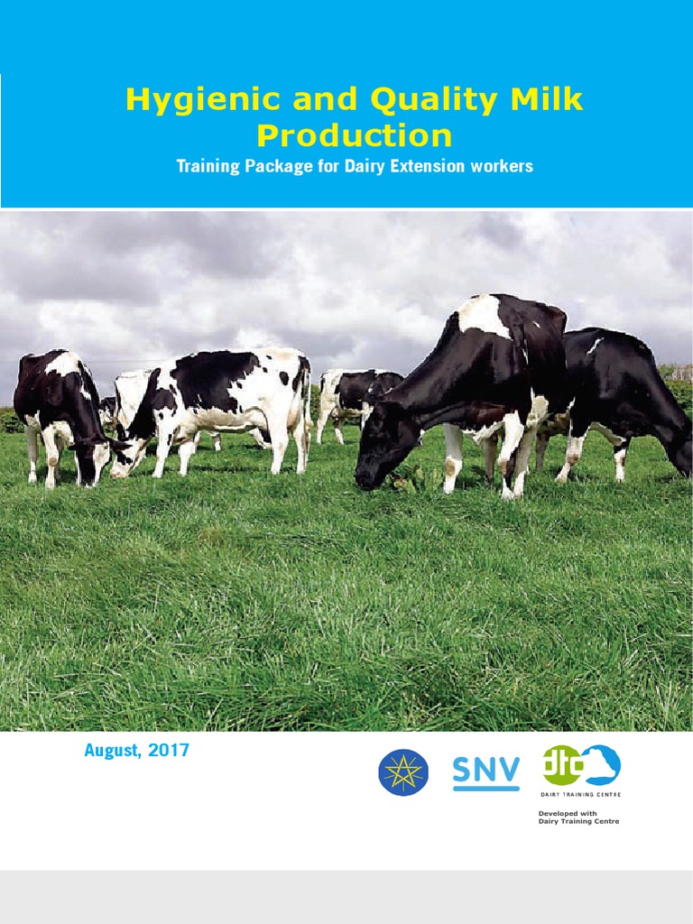Hygienic and Quality Milk Production Training Manual and Guideline ...