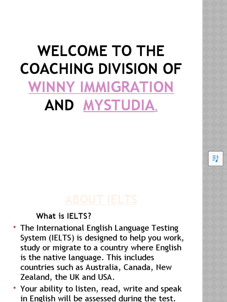 Welcome To The Coaching Division of AND: Winny Immigration Mystudia ...
