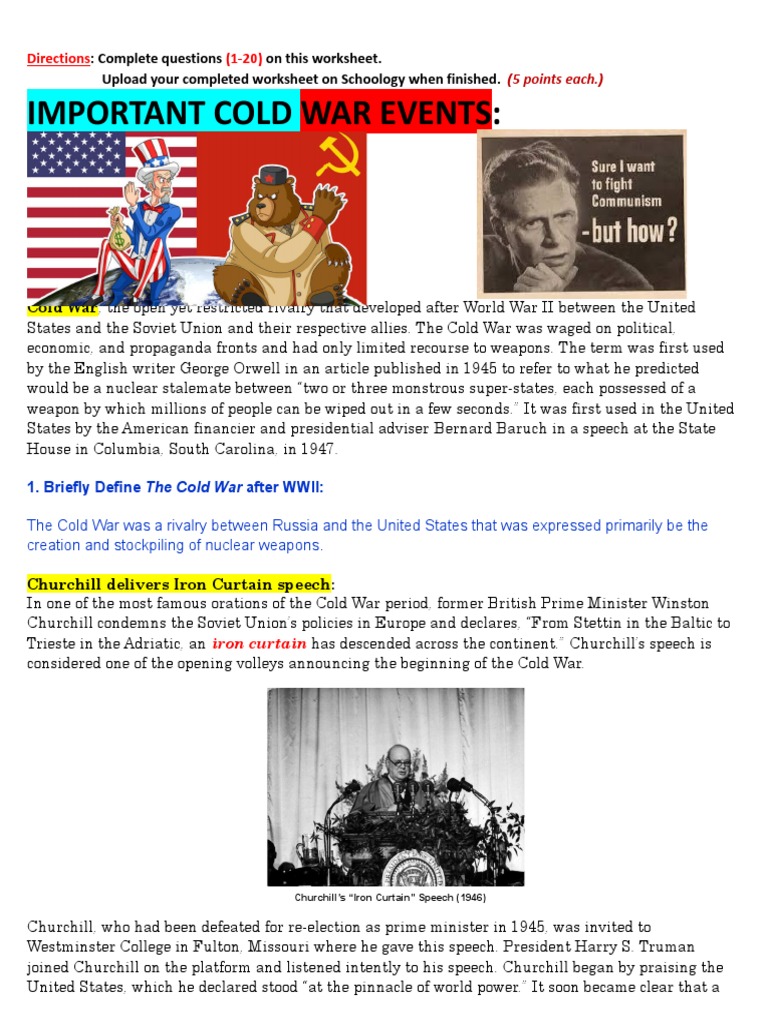 Cold War Events | PDF | Warsaw Pact | Nato