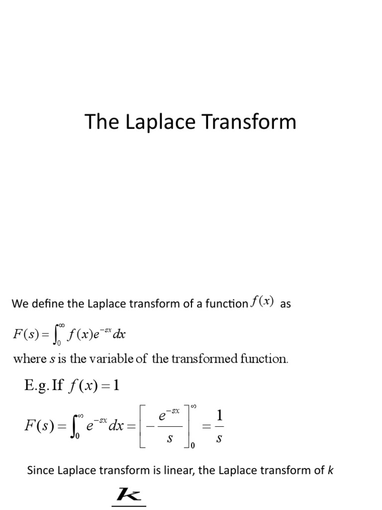 The Laplace Transformation | Download Free PDF | Laplace Transform | Functions And Mappings