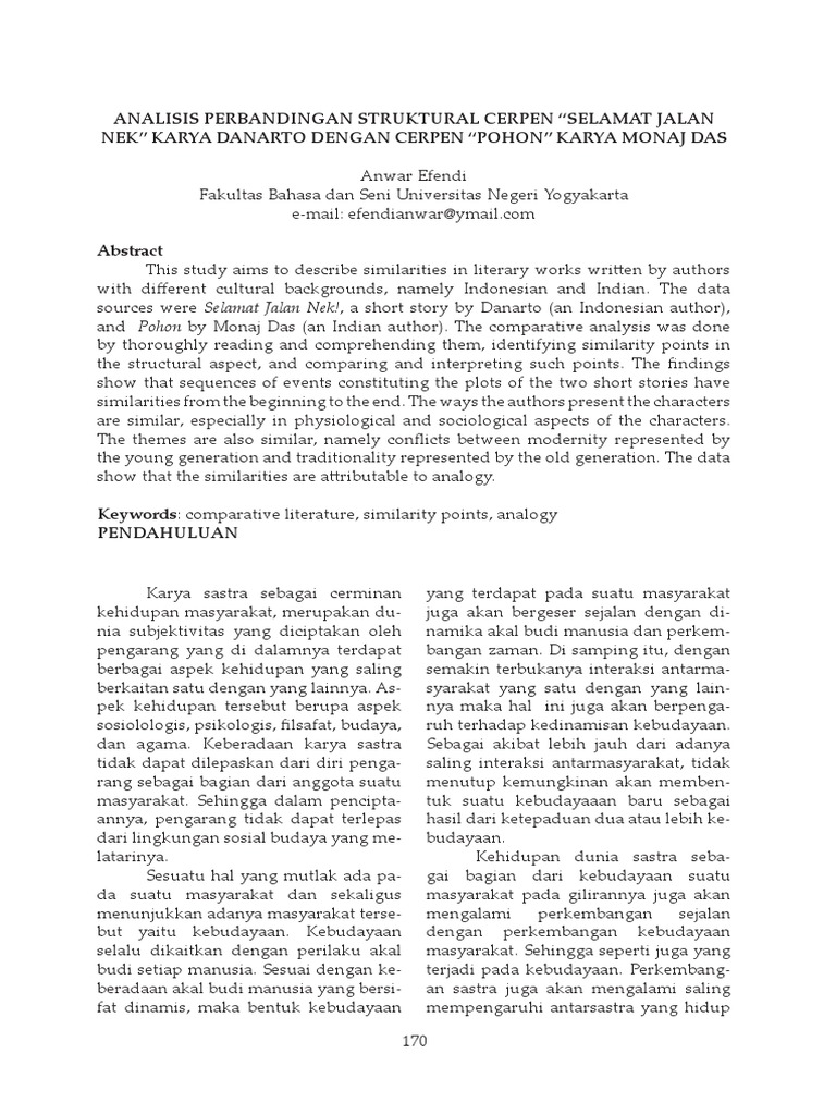 Materi Pert 3 - 1. Contoh Kajian Sastra Bandingan Yang Bagus | PDF