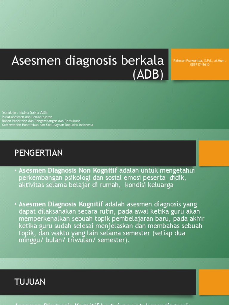 Contoh - Asesmen Diagnostik Berkala | PDF