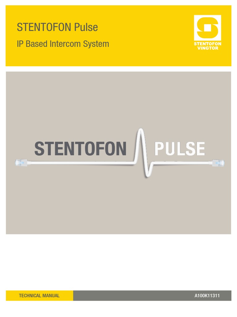 Stentofon Pulse: IP Based Intercom System | PDF | Ip Address | Session ...