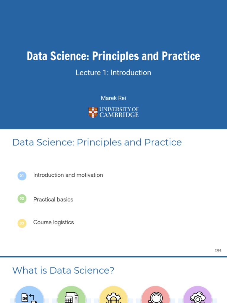 Data Science: Principles and Practice: Lecture 1: Introduction | PDF | Data Science | Comma ...