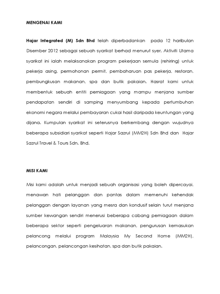 Hajar Group Profile-111016 PDF | PDF