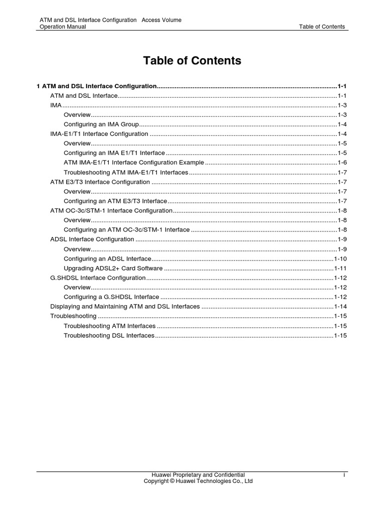 01-ATM and DSL Interface Configuration | PDF | Digital Subscriber Line ...