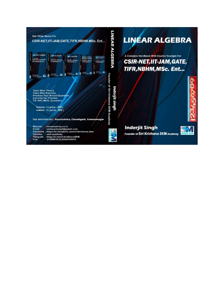Linear Algebra Handbook for CSIR-NET | PDF | Linear Map | Group ...