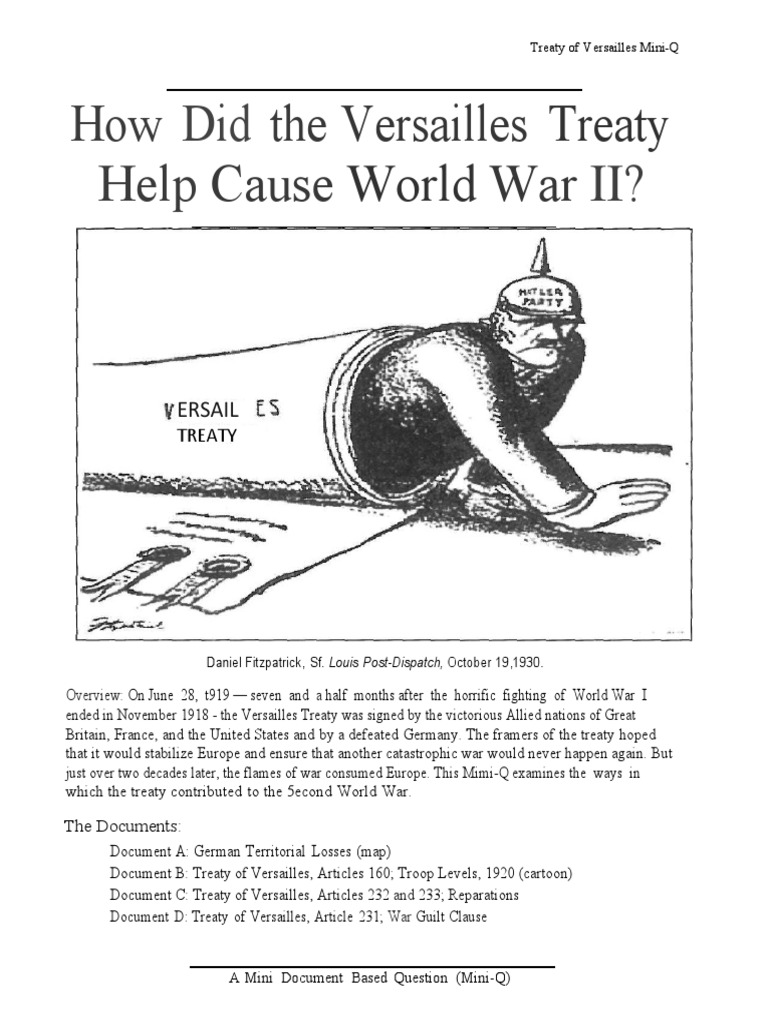 History Work | PDF | World War I Reparations | Treaty Of Versailles