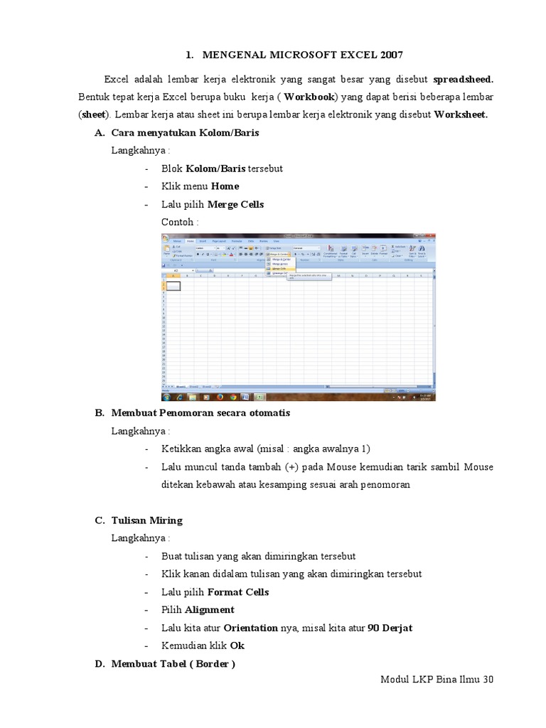 Mengenal Microsoft Excel | PDF