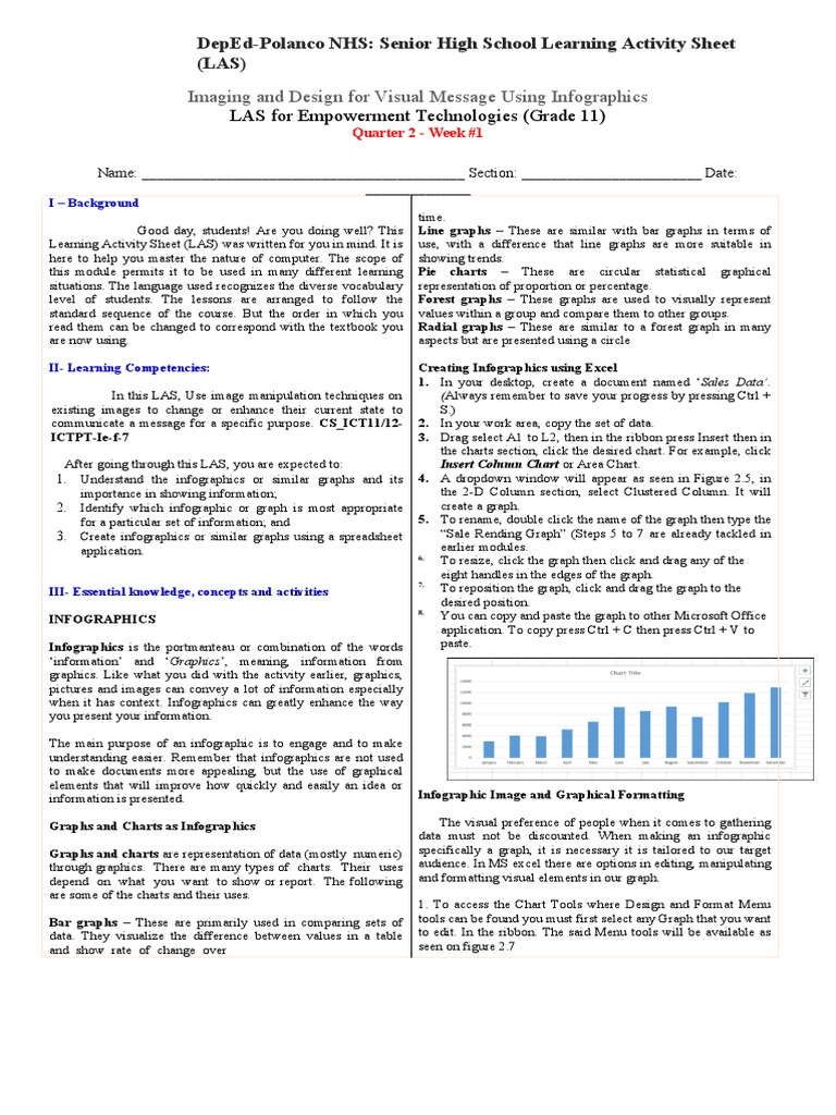 Emtech Q2 Week 1 (2021-2022) | PDF | Infographics | Chart
