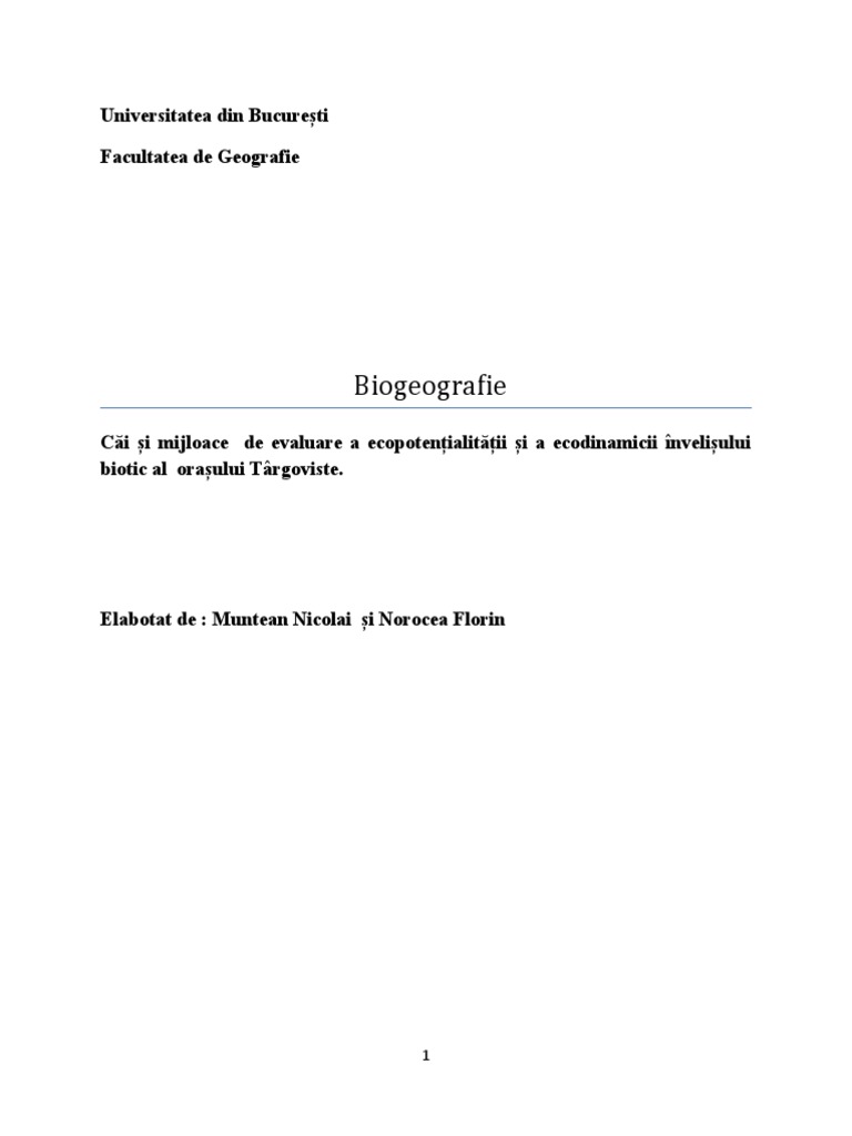 Proiect La Bio | PDF
