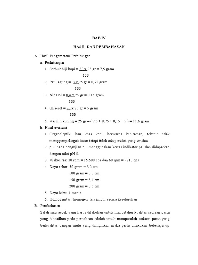 Evaluasi Daya Sebar dan Lekat Pasta | PDF