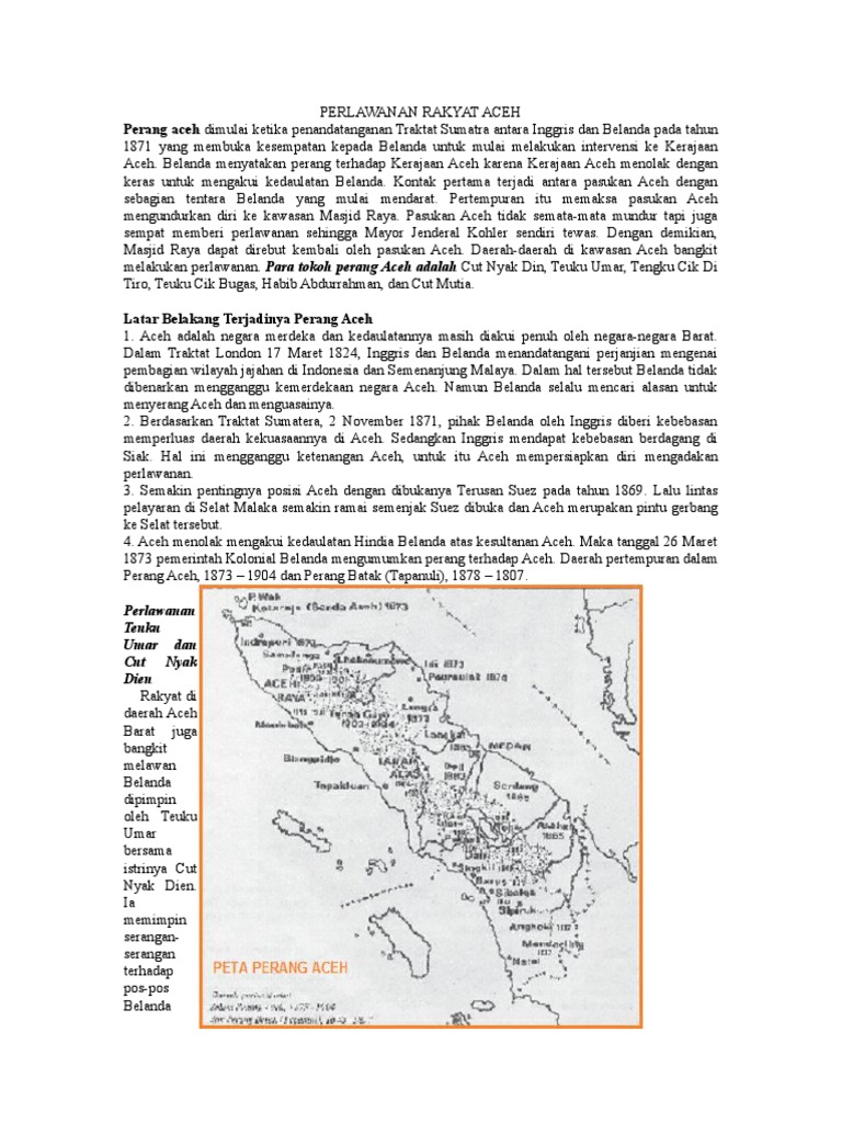 Cerita Perlawanan Rakyat Aceh | PDF