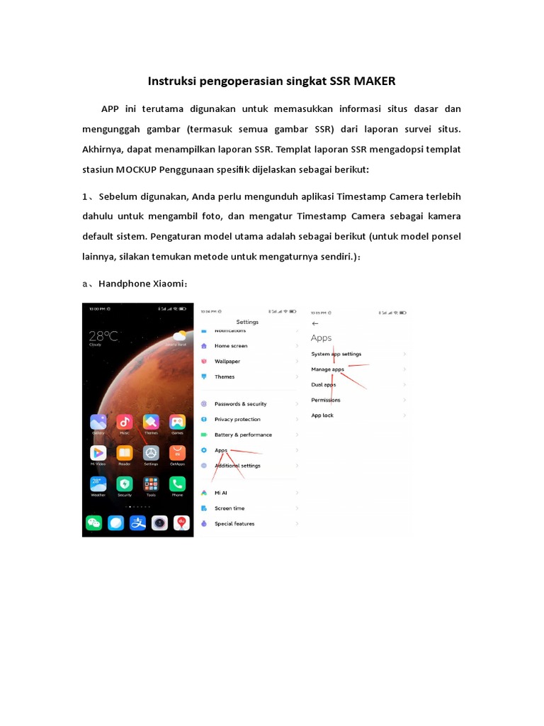 SSR-APP操作手册 indonesian version | PDF