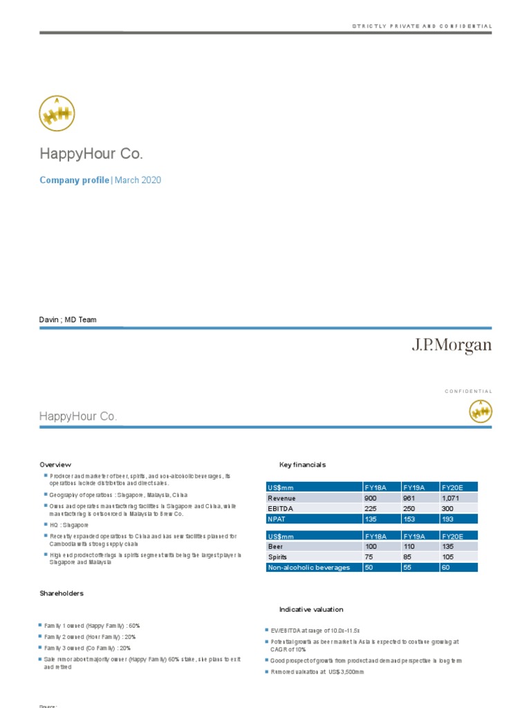 Task 2 - Company Overview - Davin | PDF | Fermented Drinks | Drink