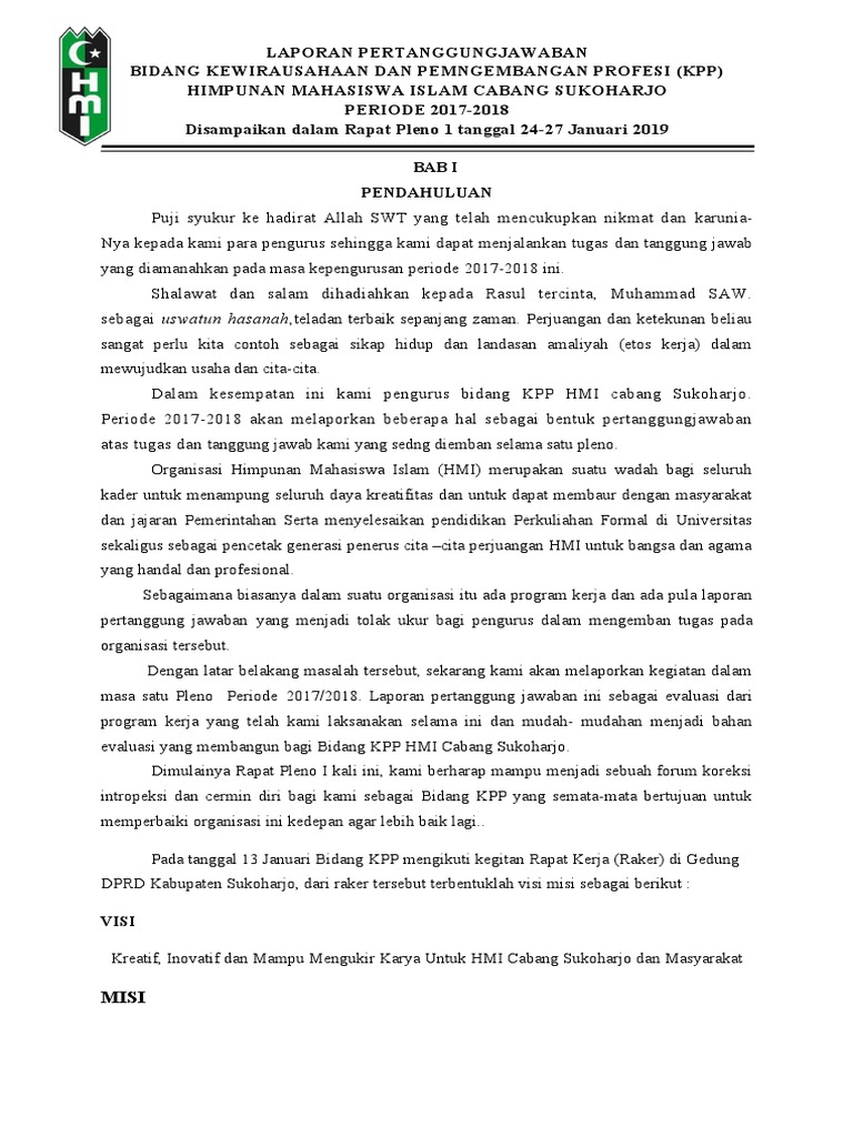 Bidang KPP LPJ FIX | PDF