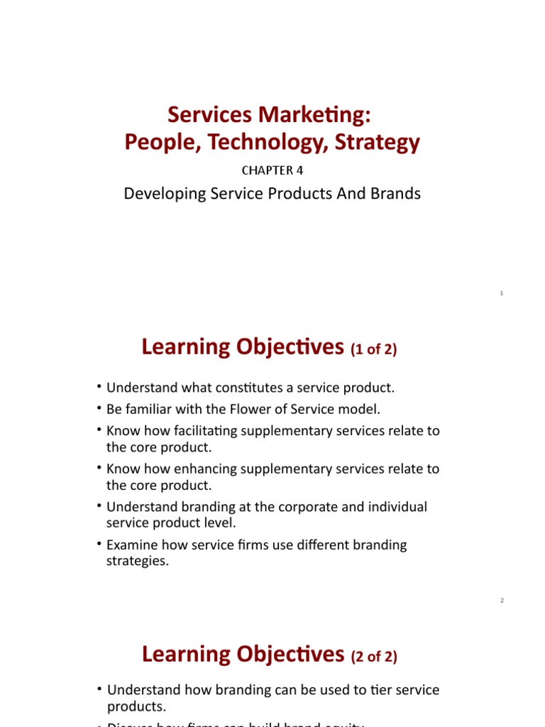 Developing Service Products and Brands | PDF | Brand | Payments