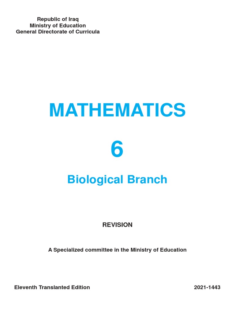 Iraq Ministry of Education 6th Grade Math Textbook | PDF | Ellipse ...