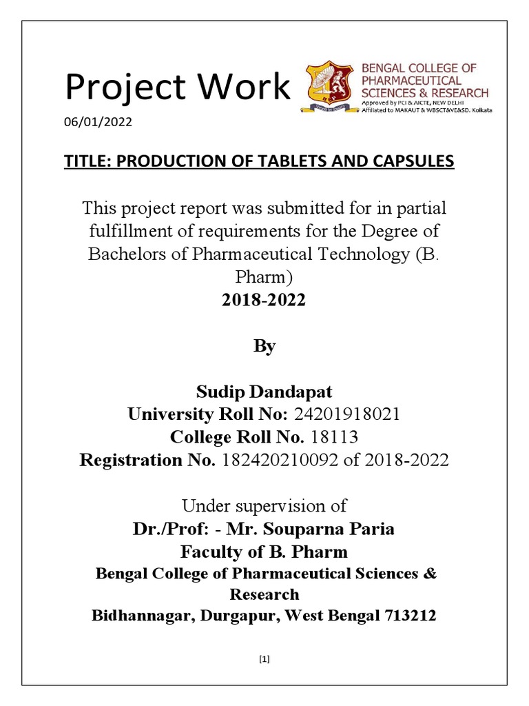 Tablet and Capsule Manufacturing | PDF | Tablet (Pharmacy) | Chemistry