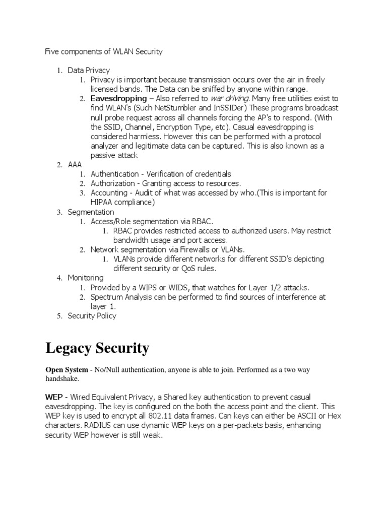Cwna Security Notes | PDF | Network Architecture | Espionage Techniques