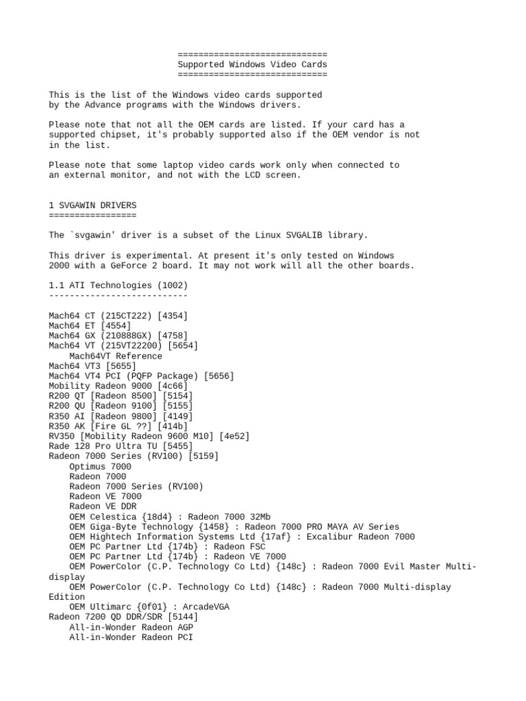 Cardwin | PDF | X86 Architecture | Computer Graphics