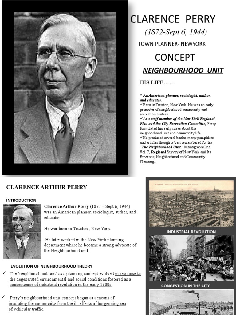Clarence Perry | PDF | Urbanization | Urban Planning
