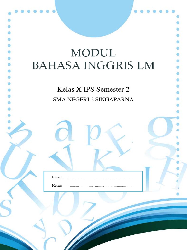 Modul B Inggris Lm Kls X Sem2 Pdf