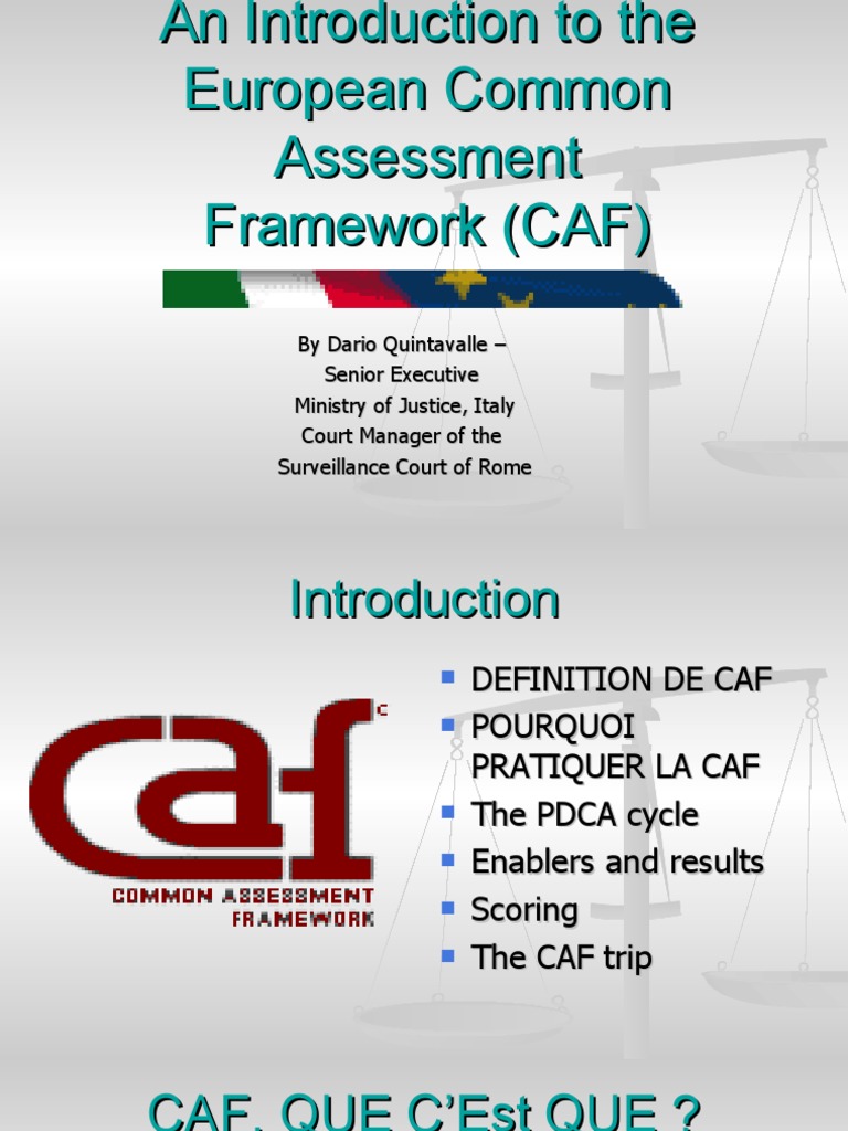 Common Assessment Framework | PDF | Redevabilité | Direction