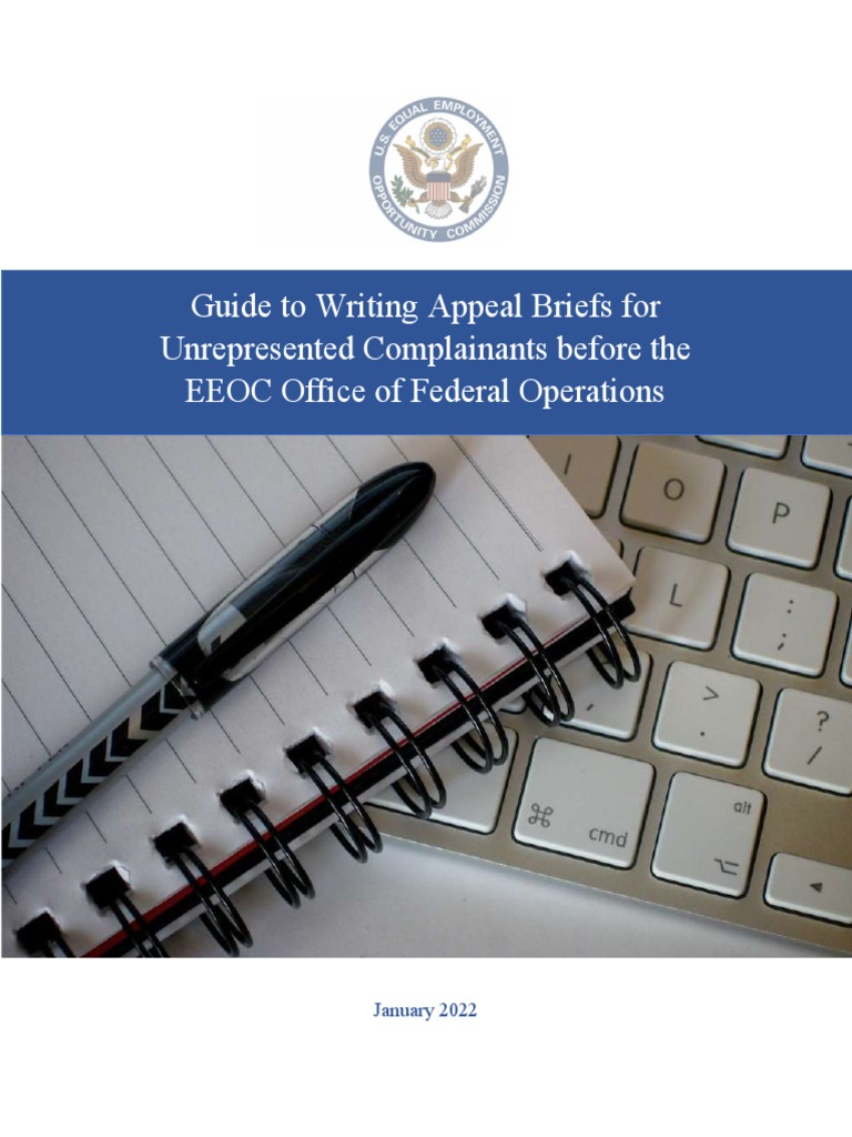 EEOC Guide To Writing Appeal Briefs For Unrepresented Complainants ...