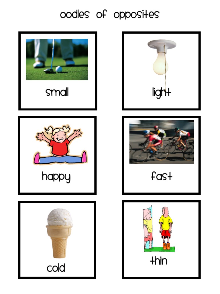 Opposites File Folder | PDF