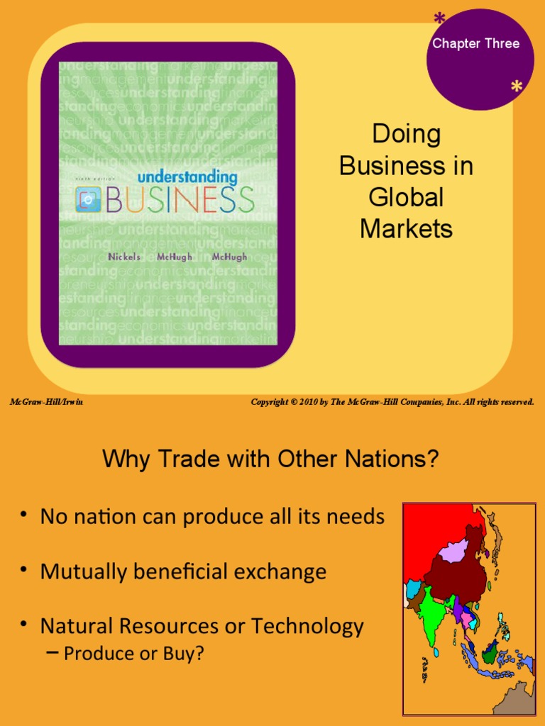 Doing Business in Global Markets: Chapter Three | PDF | Trade | Balance ...