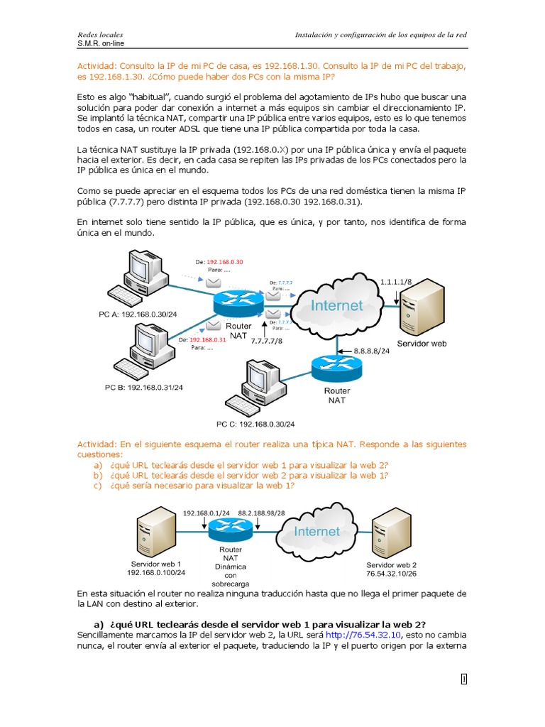 Ejercicios Resueltos Unidad Didáctica 5 | PDF | Dirección IP | Enrutador (Computación)
