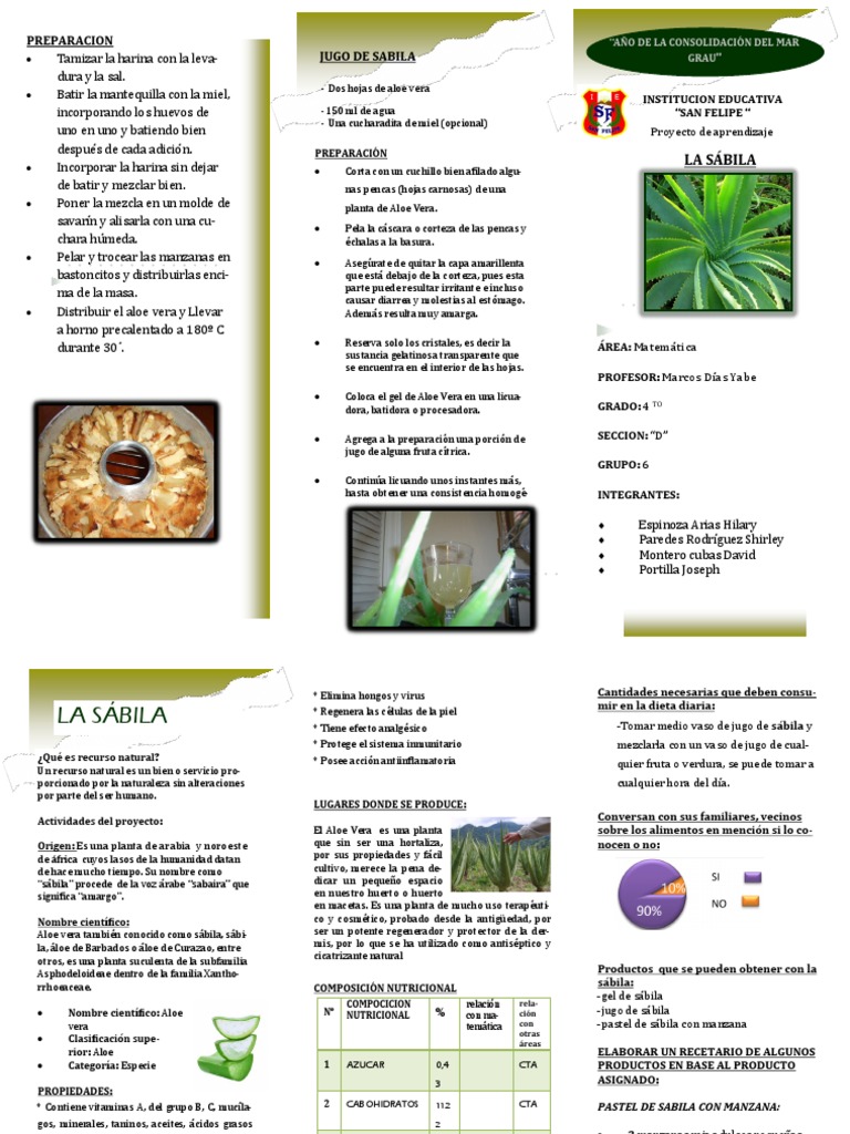 Sabila | PDF | Comida y bebida