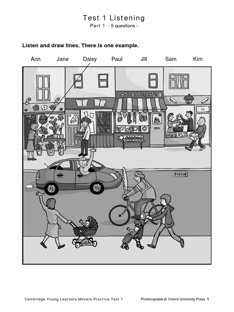 Cyl Movers Test 1 Listening Pdf