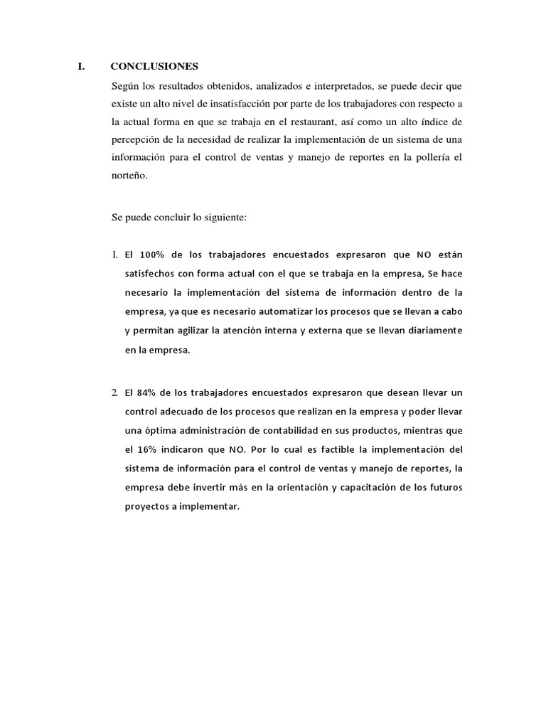 Conclusiones - Harold Gutierrez | PDF