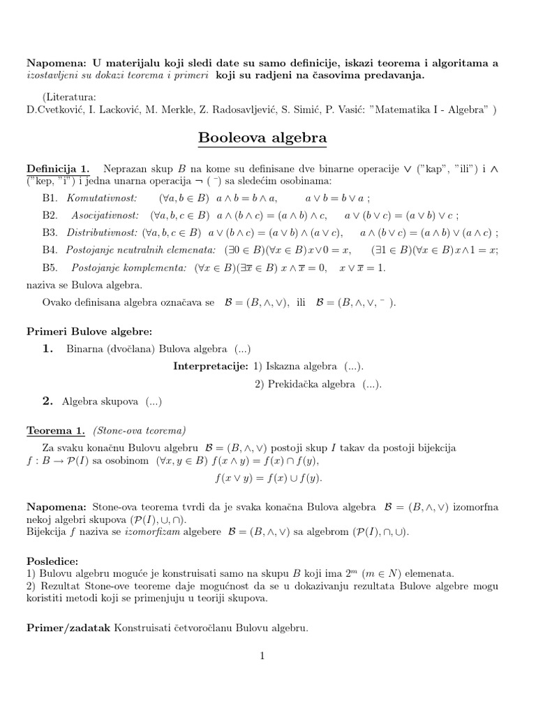 Bulova Algebra | PDF | Representation Theory | Algebraic Structures