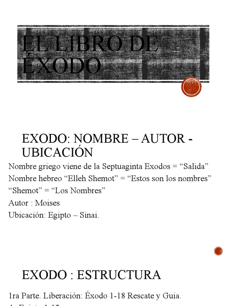 Exodo | PDF | Libro del éxodo | Moisés